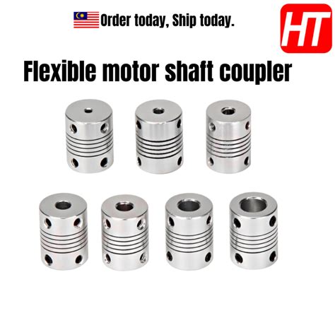 Aluminium Cnc Motor Shaft Coupler Flexible Coupling Motor Shaft Coupling Shopee Malaysia