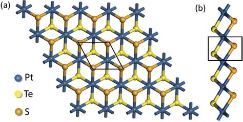 The Crystal Structure Of The Janus Ptste Monolayer A Top And B