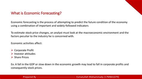 Economic Forecasting Techniques Pptx Stocks And Bonds Personal