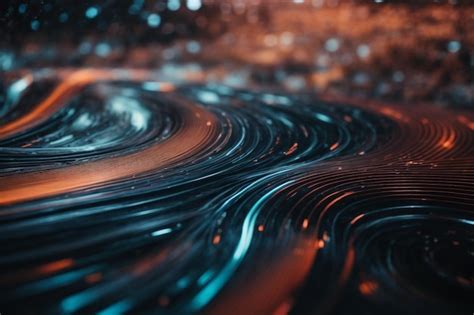 Premium Ai Image Abstract Futuristic Over Data Flowing Ar C