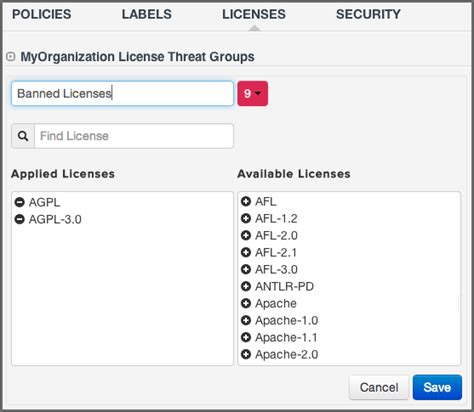 Sonatype Clm Server Policy Management Guide 75 Creating A License