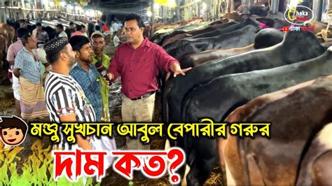 মঞ্জু সুখ চান আবুল বেপারীর সুন্দর গরু গুলোর কেমন দাম চাচ্ছে গাবতলী গরুর হাট 2024 Youtube