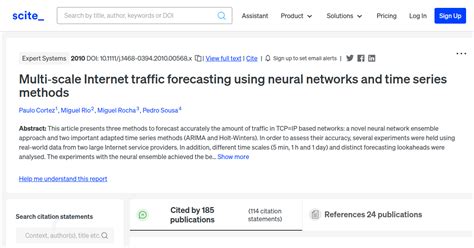 Multi‐scale Internet Traffic Forecasting Using Neural Networks And Time Series Methods