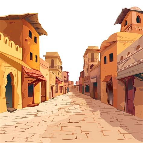 Indian Street Indian Illustration Premium Ai Generated Psd