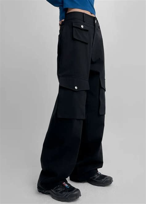 Blackup블랙업 실시간 인기 스타일 딥키 카고 코튼팬츠 온더룩