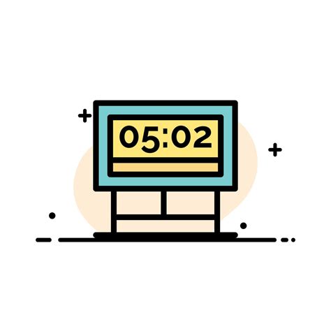 Board Game Score Scoreboard Business Flat Line Filled Icon Vector