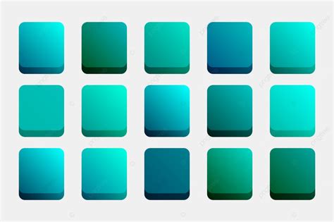 청록색 조합 그라데이션 세트 팩 혼합물 망사 Png 일러스트 및 벡터 에 대한 무료 다운로드 Pngtree