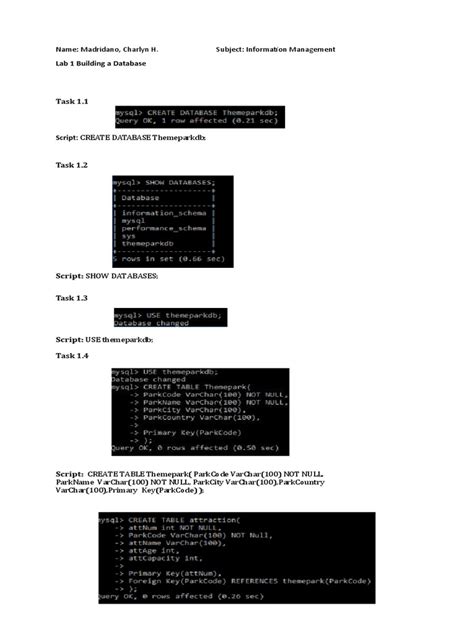Madridano Lab 1 Pdf Sql Information Science