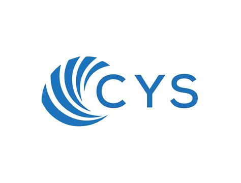 Cys Letter Logo Design On White Background Cys Creative Circle Letter