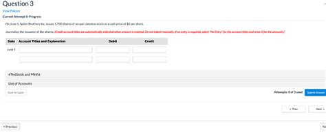 Solved Question 3 View Policies Current Attempt in Progress | Chegg.com