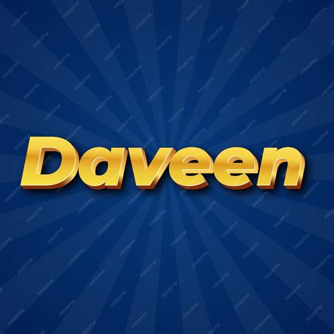 Premium Photo Daveen Text Effect Gold  Attractive Background Card Photo