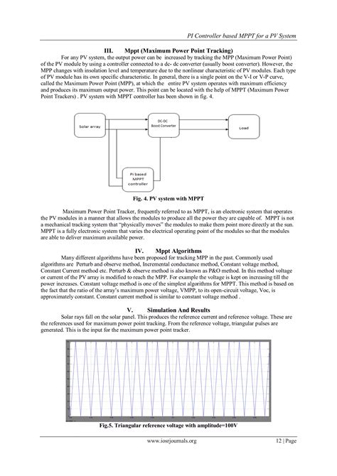 Pi Controller Based Mppt For A Pv System Pdf