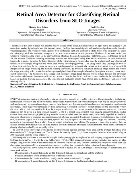 Pdf Retinal Area Detector For Classifying Retinal Disorders From Slo