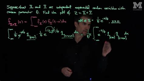 Sums Of Exponential Random Variables Youtube