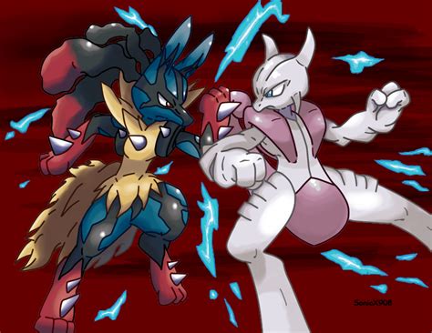 Lucario And Mewtwo Fusion