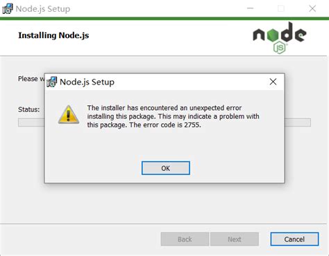 Nodejs Installer Cause The System Cannot Open The Device Or File