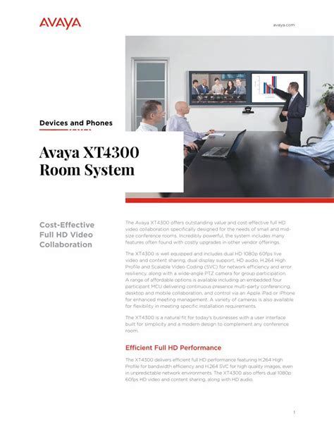 PDF Avaya Scopia XT Room System DOKUMEN TIPS
