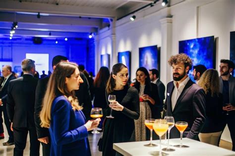 A Corporate Event For Brand With People Who Having Cocktail In A