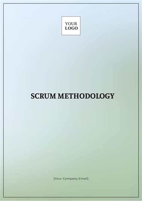 Free Scrum Methodology Template To Edit Online
