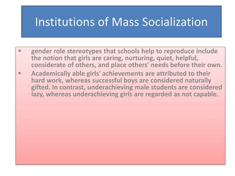 Gender And Socialization Pptx