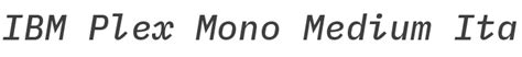 Ibm Plex Mono Font By Ibm Free Download Fontsc