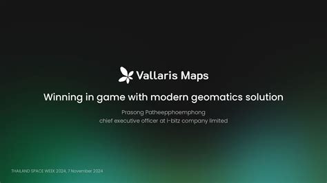 Winning In Game With Modern Geomatics Solution Speaker Deck