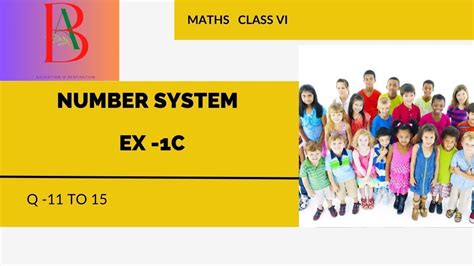 Class Vi Maths Exercise 1c Q 11 To 15 Youtube