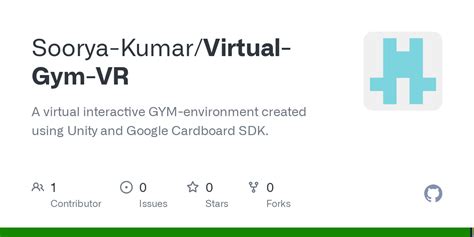 GitHub Soorya Kumar Virtual Gym VR A Virtual Interactive GYM Environment Created Using Unity