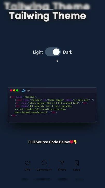 🎨 Build A Stunning Tailwind Theme With Css 💻 Shorts Shortsvideo