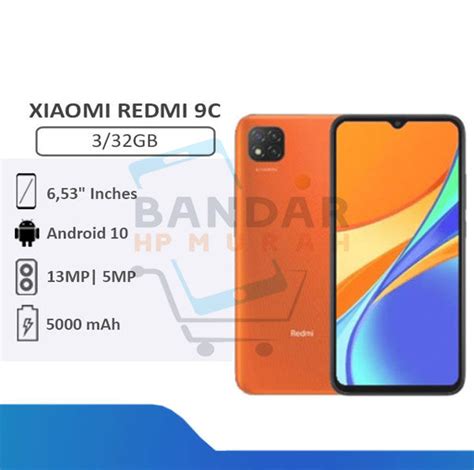Xiaomi Redmi 9C 3 32GB MediaTek Helio G35 Battery 5000 MAh Fingerprint Triple Kamera AI 13MP