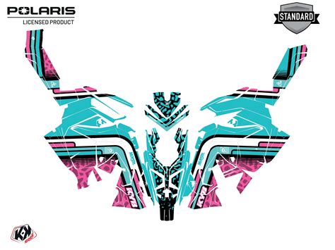 Polaris Snowmobile Mana Graphic Kit Turquoise Kutvek