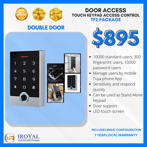 WiFi Tuya IP Waterproof Door Access Control System Standalone Keypad RFID Card Fingerprint