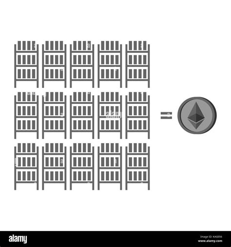 Mining Farm Extraction Of Cryptocurrency Stand Gpu Technology For Obtaining Bitcoin And