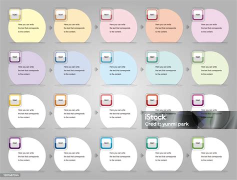 텍스트 쓰기를 위한 정사각형 아이콘입니다 쓰기위한 다양한 색상의 버튼 아이콘 다른 색상의 다이어그램 아이콘입니다 젤리와 투명 한 테두리 느낌에 대 한 아이콘입니다 개체