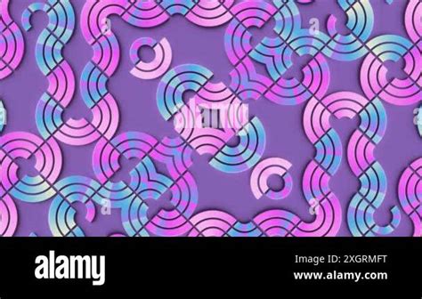 3d Rendering Loop Animation Composed Of Intertwining Shapes And Lines