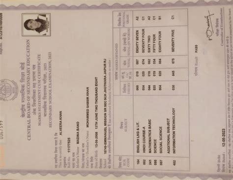 Class X Certificate Pdf