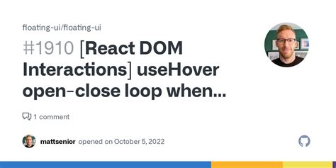 React Dom Interactions Usehover Open Close Loop When Floating Element