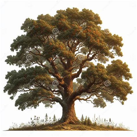 Oak Tree Quercus Spp A Large Deciduous Tree With A Broad Crwn Stock