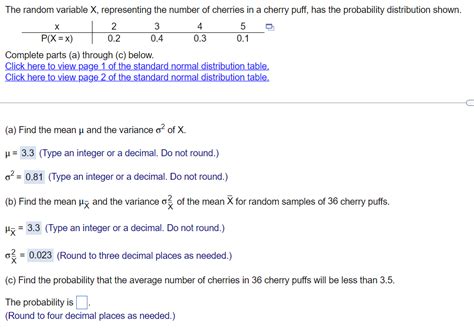 Solved The Random Variable X Representing The Number Of Chegg