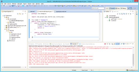 Frode Nilsen S Techblog A Google Cloud Endpoints Hello World Example In Java Using Eclipse