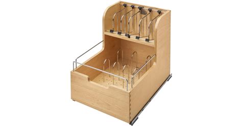 Rev A Shelf 4FSCO 18SC 1 Wood Classics 14 1 2 W Base Cabinet Food Storage Tupperware Container
