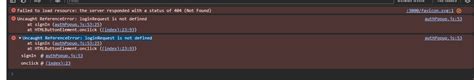 Getting Uncaught Referenceerror Loginrequest Is Not Defined While