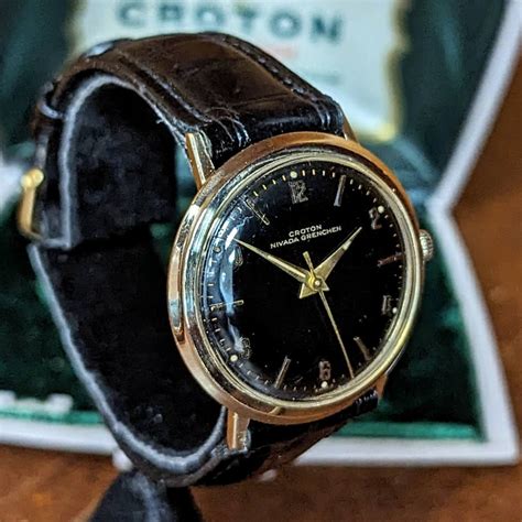 Buy 1960s Croton Nivada Grenchen Aquamatic Watch Second Hand Horology