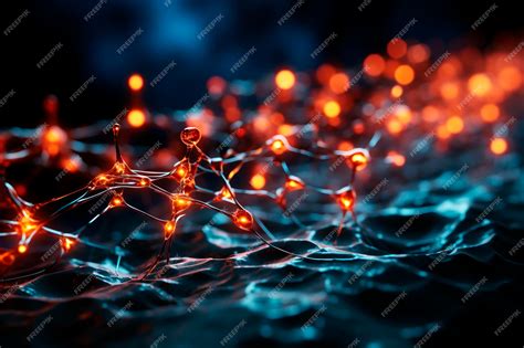 Premium Ai Image Molecule Structure In Space Science Background With Glowing