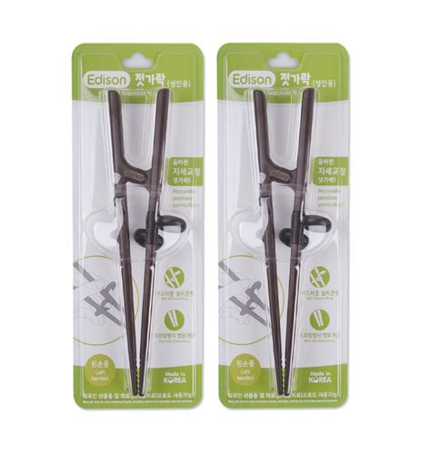 에디슨 성인용 교정 젓가락 왼손 그린 1개 티몬