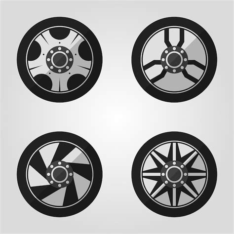 타이어 림 프리미엄 벡터