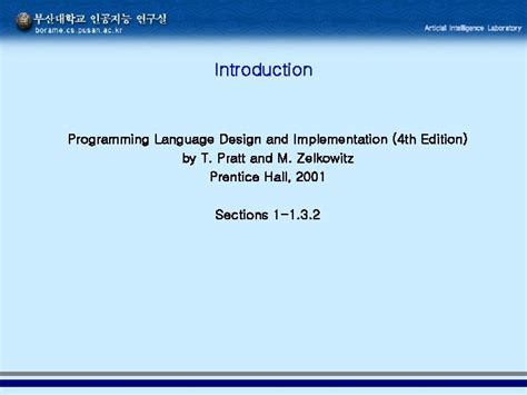 Introduction Programming Language Design And Implementation 4 Th