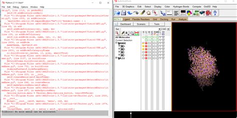 How To Avoid This Autodock Tclerror No More Menus Can Be Allocated Researchgate