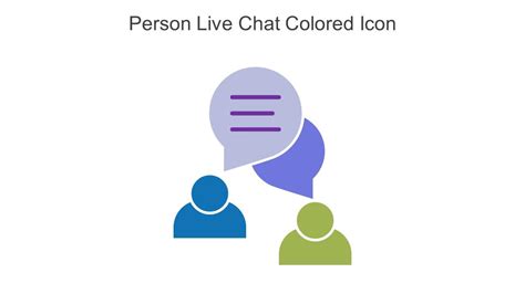 Person Live Chat Colored Icon In Powerpoint Pptx Png And Editable Eps Format PPT Example