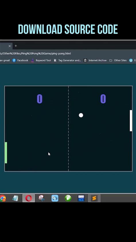 How To Create A Ping Pong Game In Javascript Javascript Games Shorts Youtube